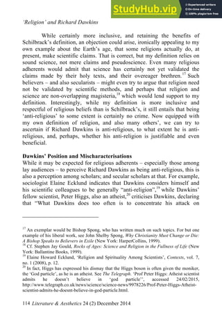 A Superscientific Definition Of Religion And A Clarification Of Richard ...