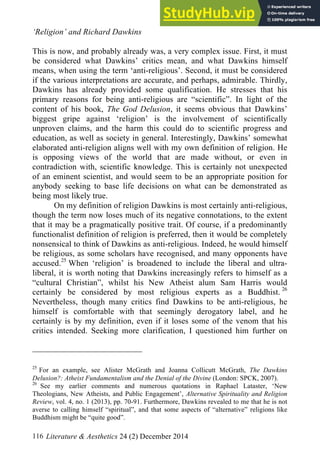 A Superscientific Definition Of Religion And A Clarification Of Richard ...