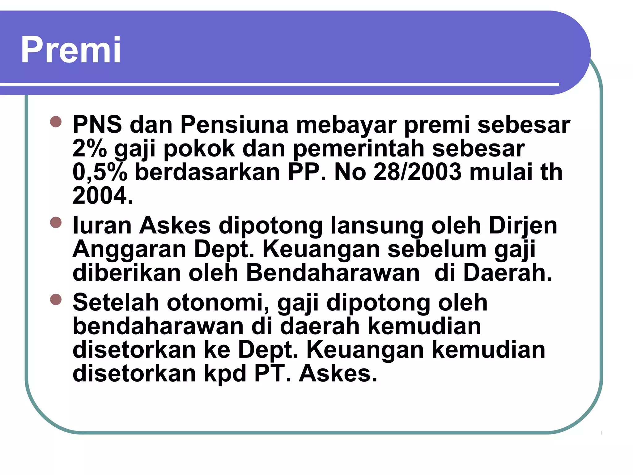 Asuransi kesehatan pns | PPT