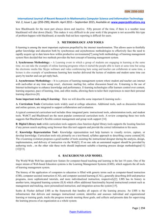 A SURVEY AND COMPARETIVE ANALYSIS OF E-LEARNING PLATFORM (MOODLE AND BLACKBOARD) | PDF ...