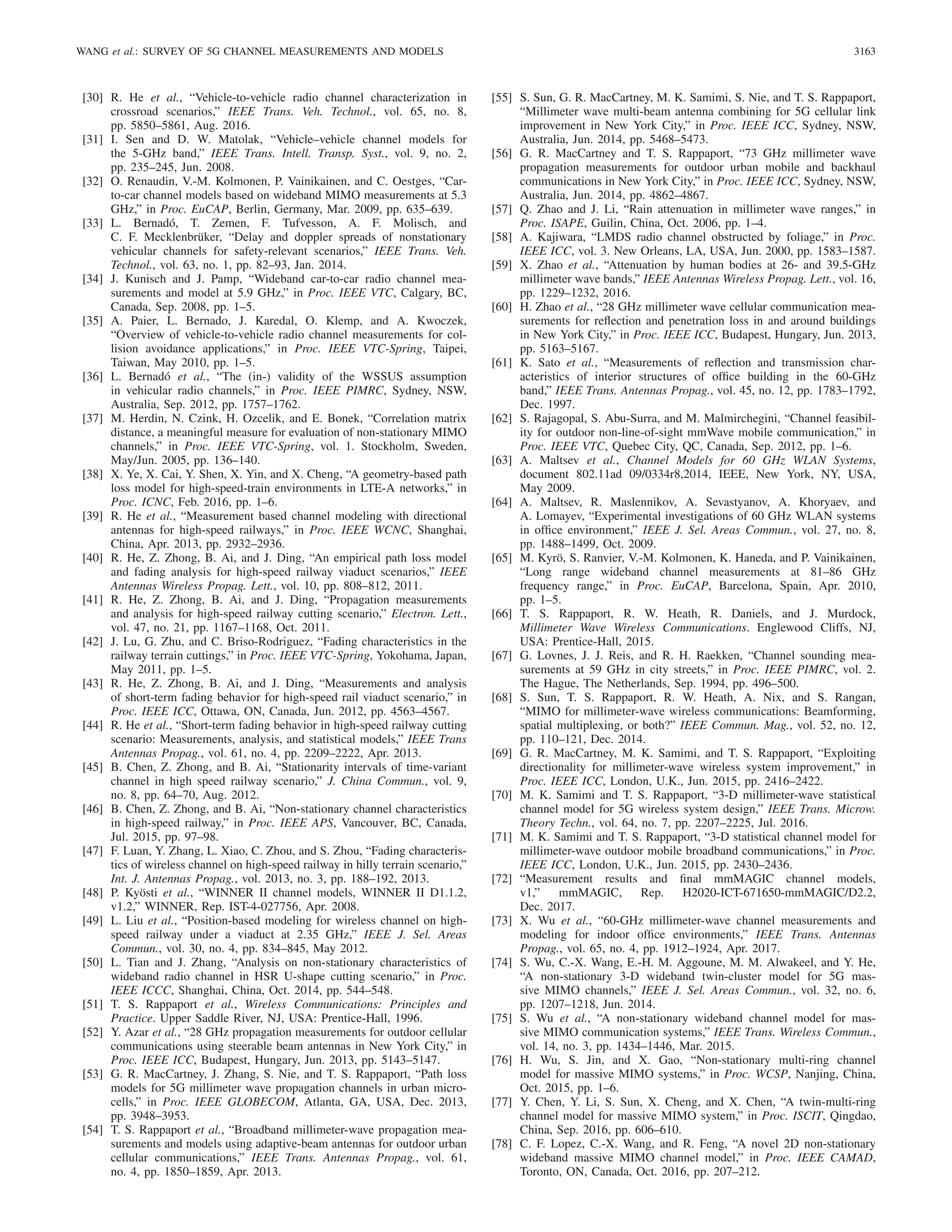 A Survey of 5G Channel Measurements and Models.pdf | Computer Networking | Computing