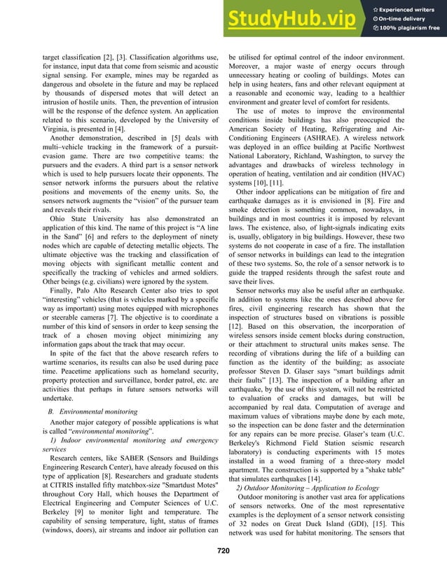 A Survey Of Applications Of Wireless Sensors And Wireless Sensor