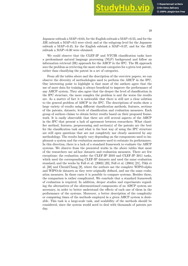 A Survey Of Automated Hierarchical Classification Of Patents | PDF