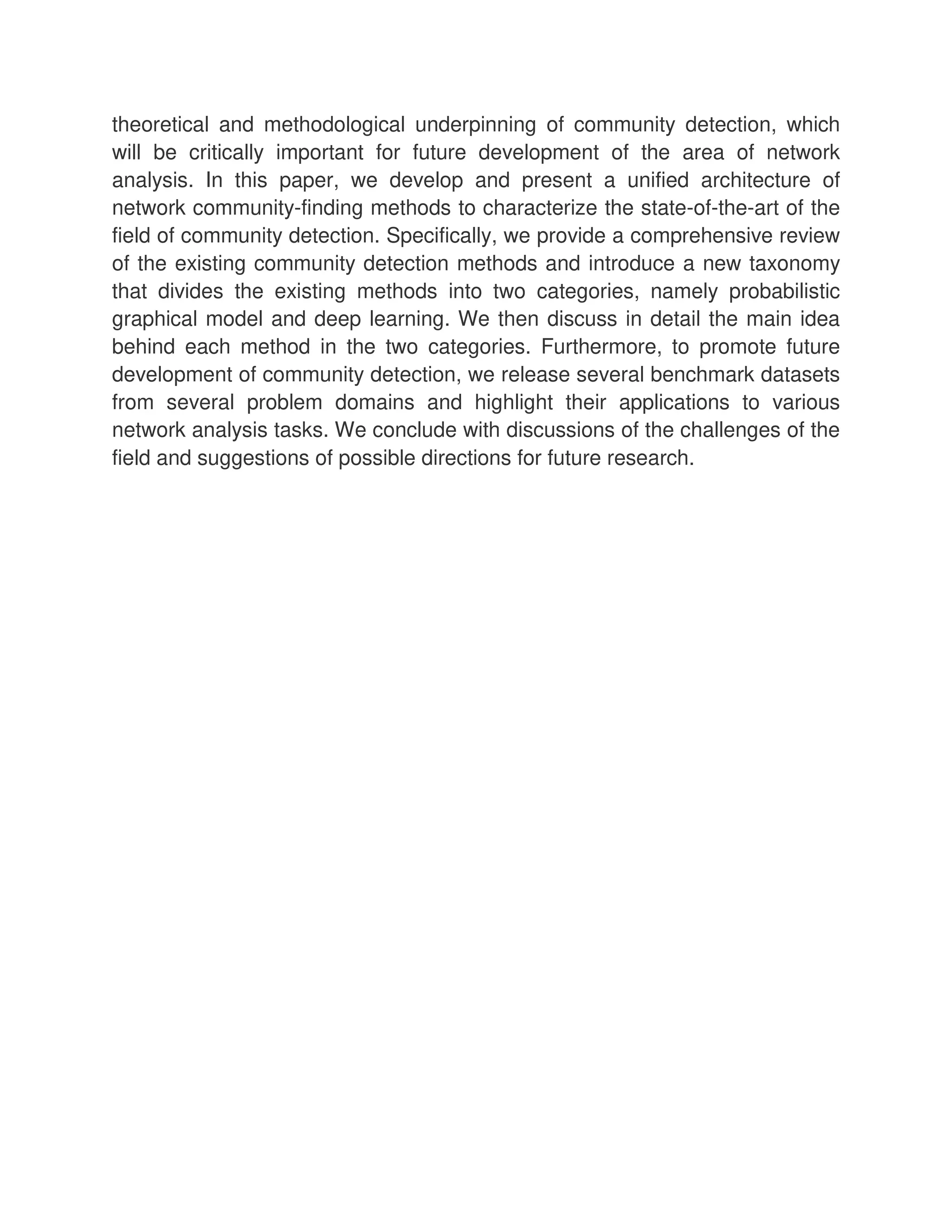 A Survey Of Community Detection Approaches From Statistical Modeling To