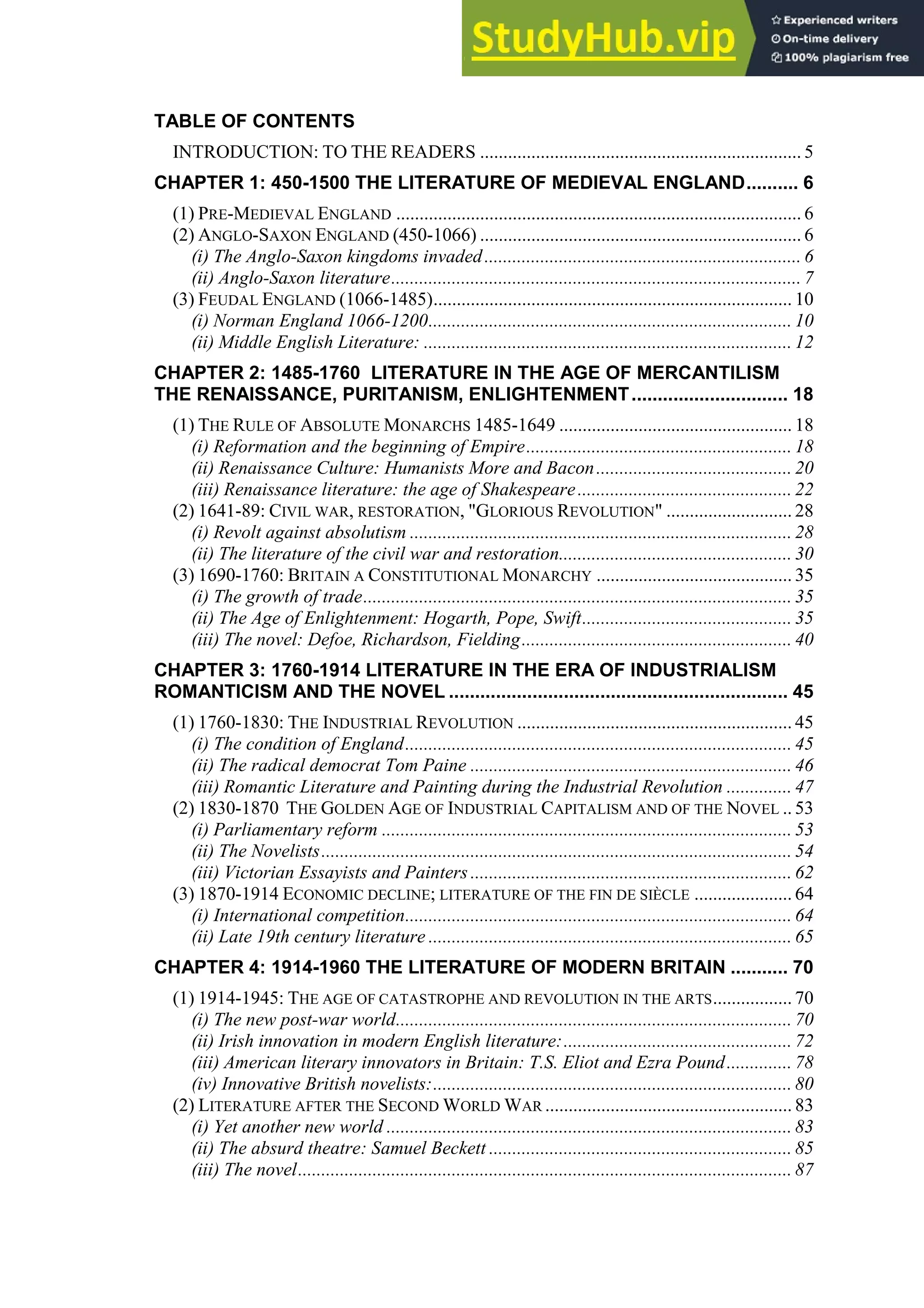 A SURVEY OF ENGLISH LITERATURE IN ITS HISTORICAL CONTEXT | PDF | Books ...