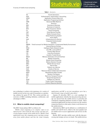 A survey of mobile cloud computing Architecture, applications, and ...