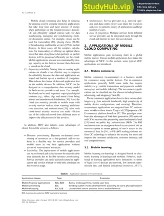 A survey of mobile cloud computing Architecture, applications, and approaches.pdf