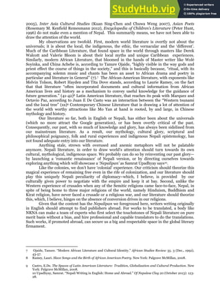 A Survey Of Nepali Literature In English Translated And Original | PDF