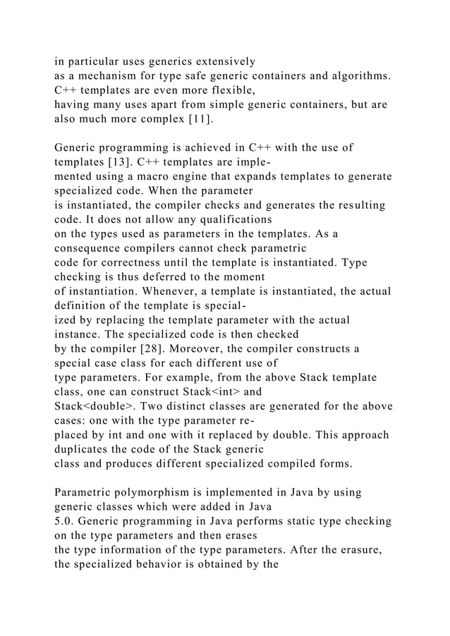 A Survey of Object Oriented Programming LanguagesMaya Hris.docx