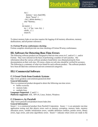 A Survey Of Systems For Detecting Serial Run-Time Errors | PDF | Programming Languages | Computing