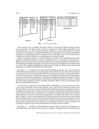 A survey of top k query processing techniques in relational database systems | PDF