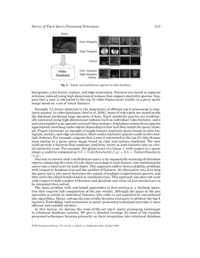 A survey of top k query processing techniques in relational database