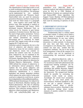 A survey on approaches for performing sentiment analysis ijrset ...