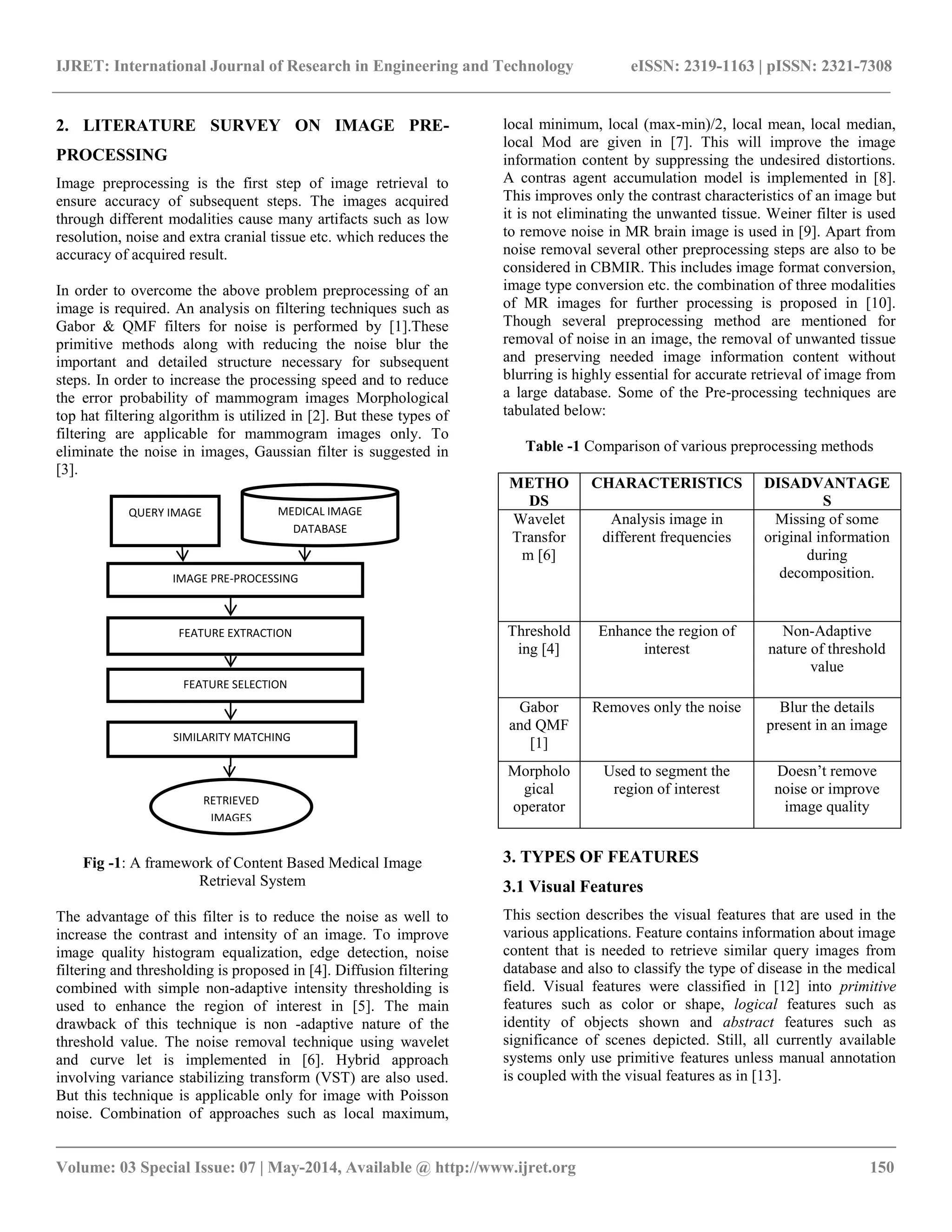 A survey on content based medical image retrieval for | PDF