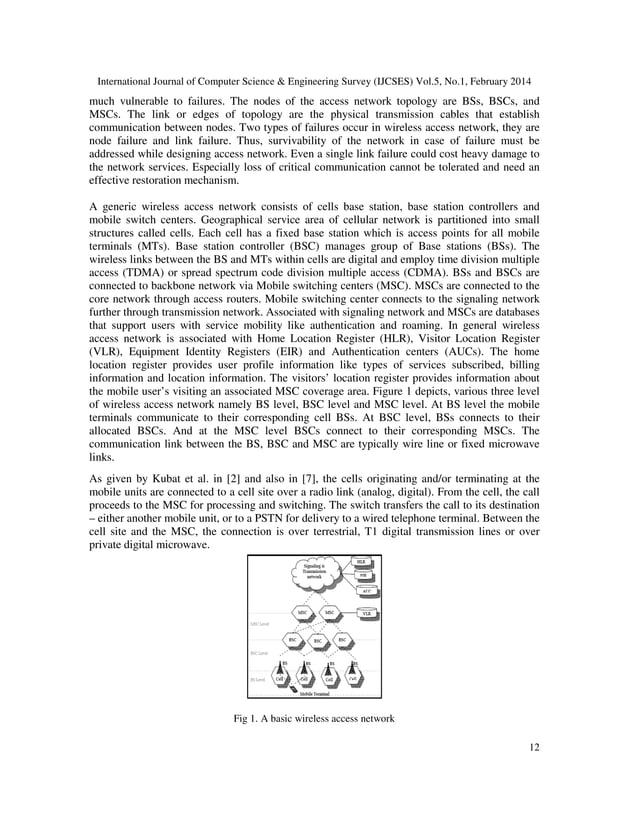 A survey on cost effective survivable network design in wireless access network | PDF