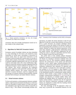 A survey on formation control algorithms for multi auv system | PDF