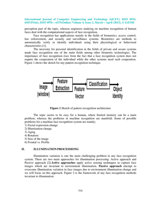 A Survey On Human Face Recognition Invariant To Illumination Pdf