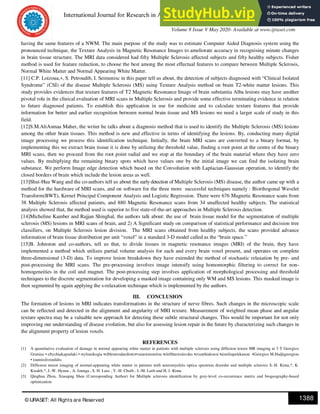 A Survey On Identification Of Multiple Sclerosis Lesions From Brain MRI ...