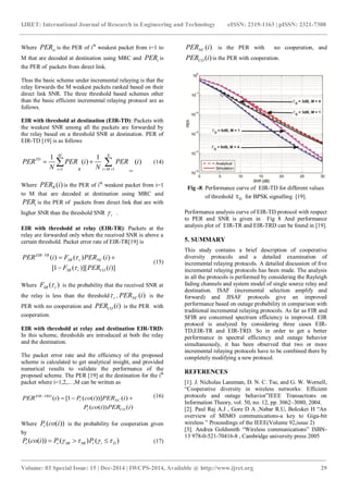 A survey on incremental relaying protocols in cooperative communication | PDF
