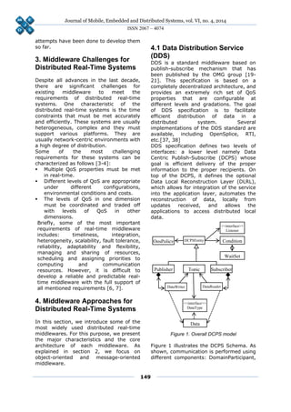 A survey on middleware approaches for distribuited real time systems | PDF