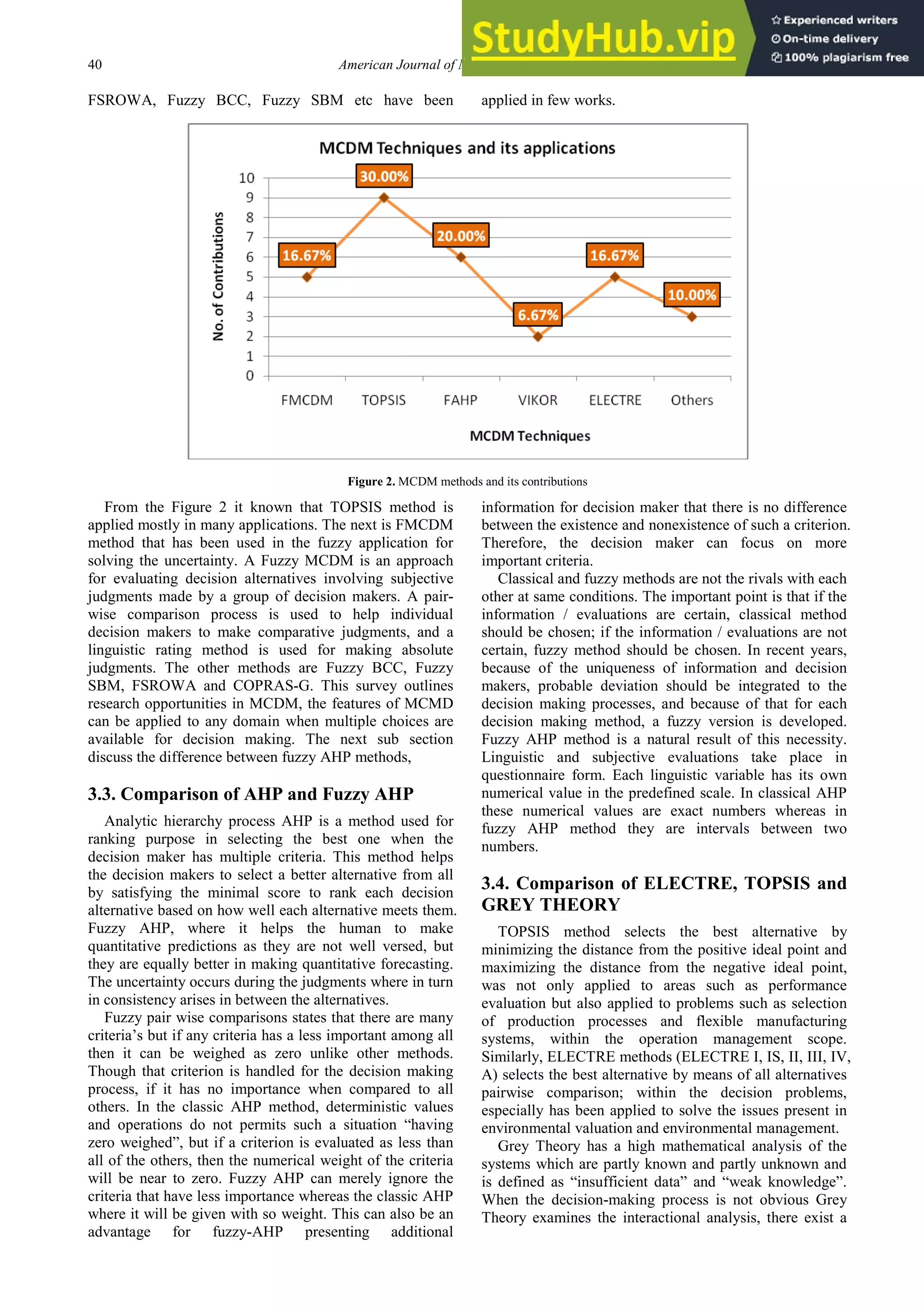 A Survey On Multi Criteria Decision Making Methods And Its Applications | PDF | Computer ...
