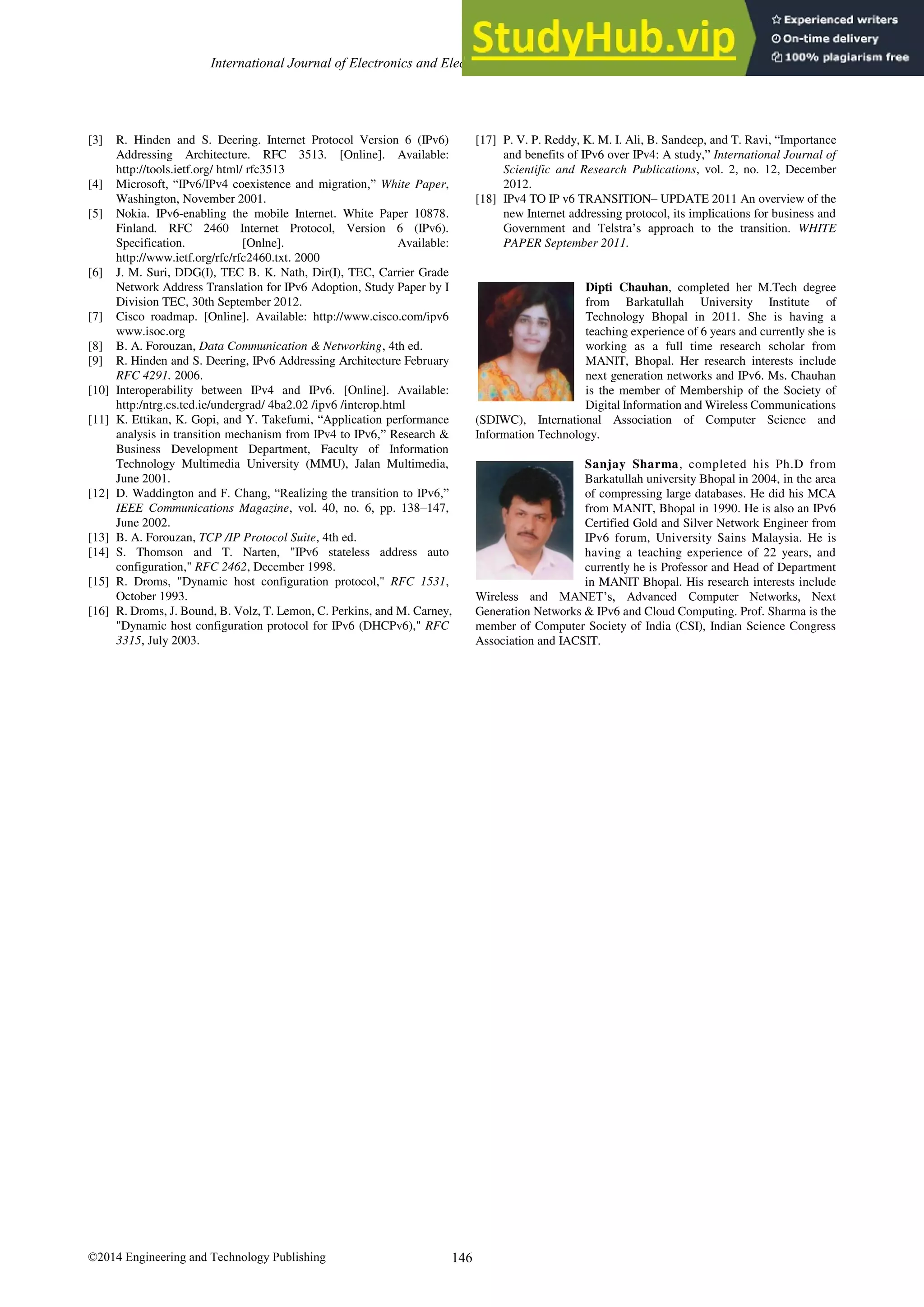 A Survey On Next Generation Internet Protocol IPv6 | PDF | Computer Networking | Computing