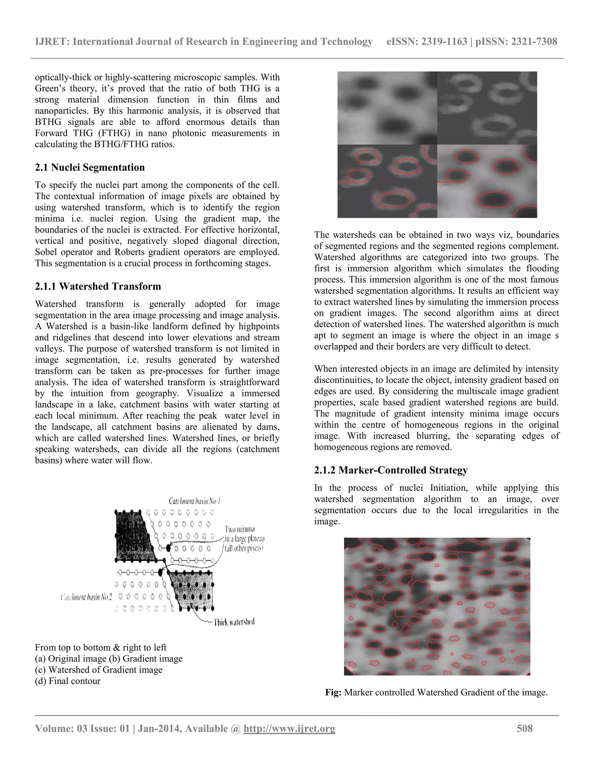 A survey on nuclear to-cytoplasmic ratio analysis using image segmentation | PDF