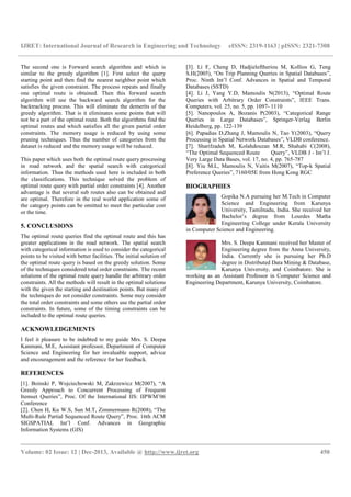 A survey on optimal route queries for road networks | PDF