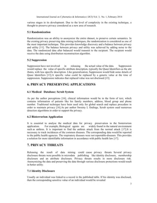 A survey on privacy preserving data publishing | PDF | Databases | Computer Software and ...