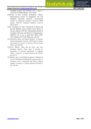 A Survey On Recent Research Areas In Computer Science | PDF | Internet | Computing