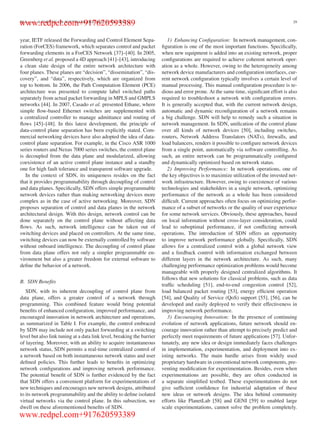 A survey on software defined networking | PDF