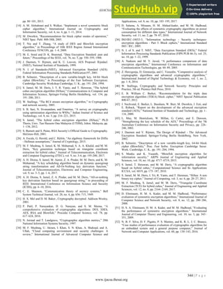 A Survey On The Cryptographic Encryption Algorithms | PDF