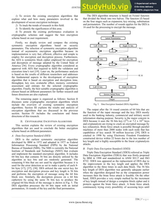 A Survey On The Cryptographic Encryption Algorithms | PDF