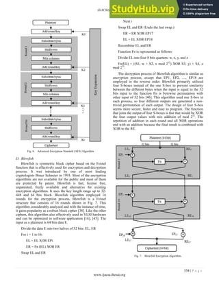 A Survey On The Cryptographic Encryption Algorithms | PDF
