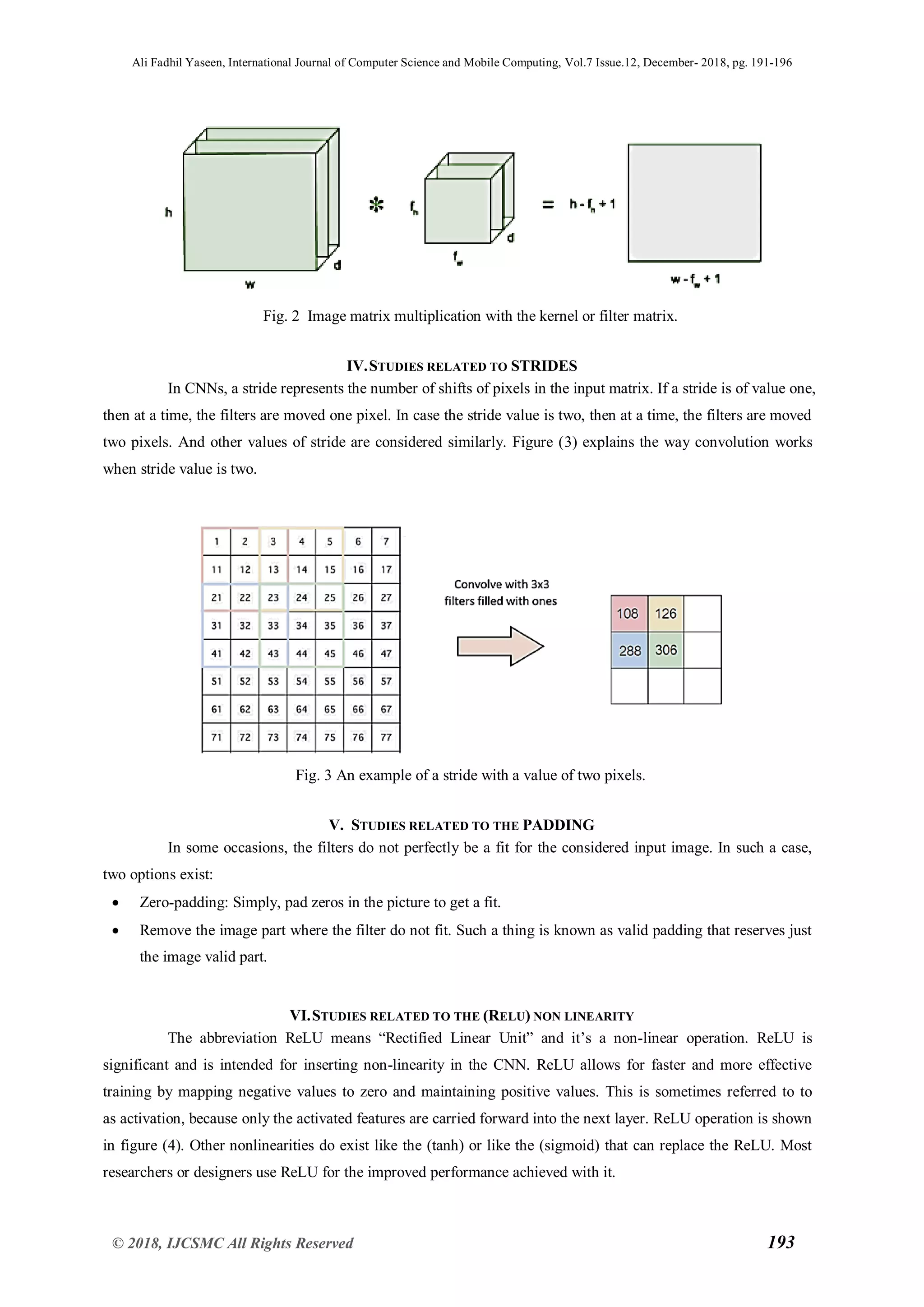 A survey on the layers of convolutional Neural Network | PDF
