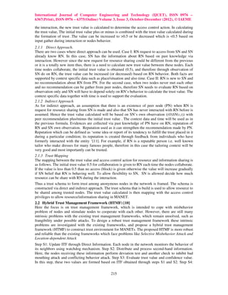 A survey on trust based routing in manet | PDF | Computer Networking | Computing