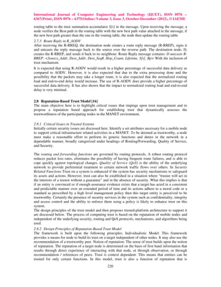 A survey on trust based routing in manet | PDF | Computer Networking | Computing