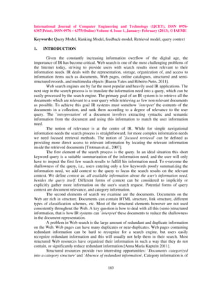 A survey on various architectures, models and methodologies for information retrieval | PDF ...