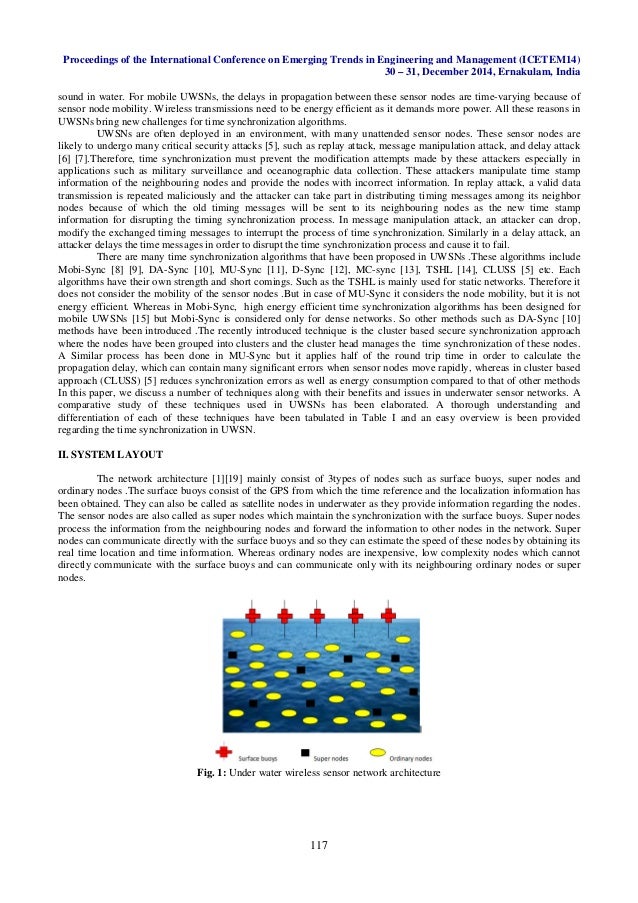 A Survey On Various Time Synchronization Techniques In Underwater Sen…