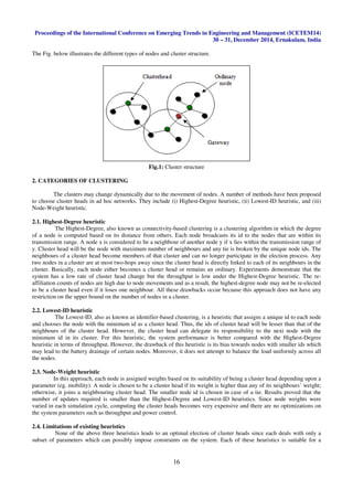 A survey on weighted clustering techniques in manets | PDF