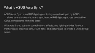 ASUS Aura Sync RGB Setup & Troubleshooting Guide | PDF