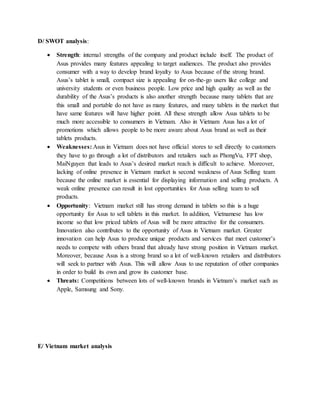 Asus sales plan | DOCX