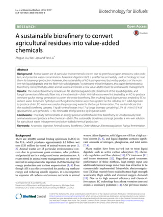 A sustainable biorefinery to convert | PDF | Agriculture | Industries