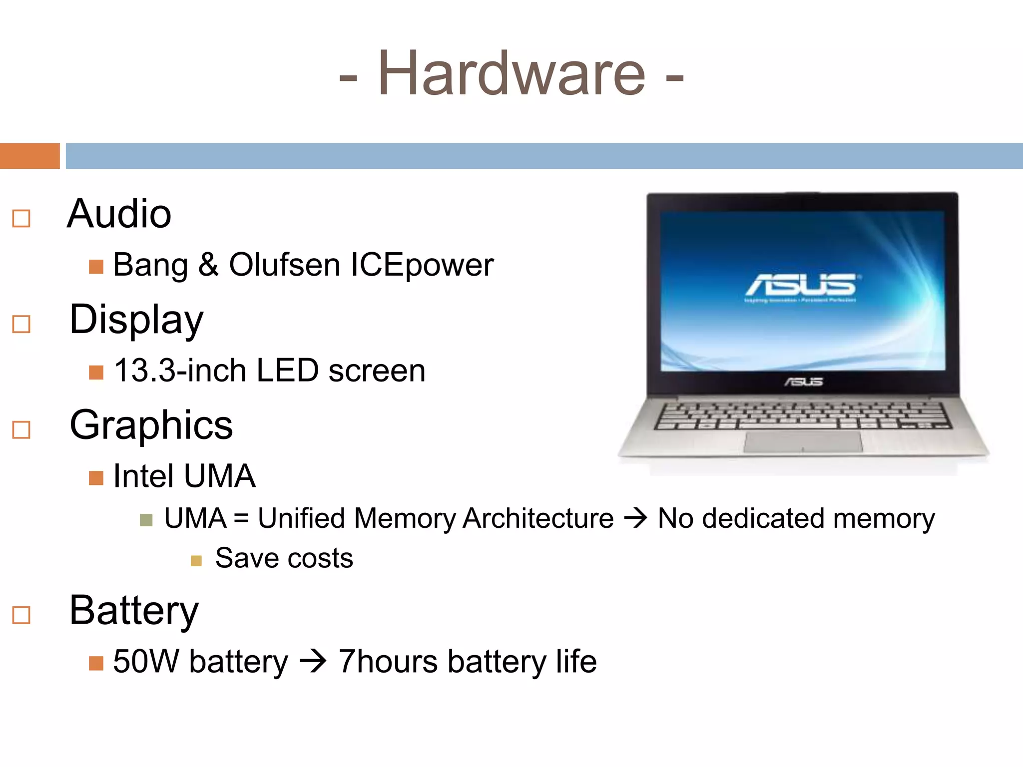 Asus Zenbook UX31 - School Presentation | PPT