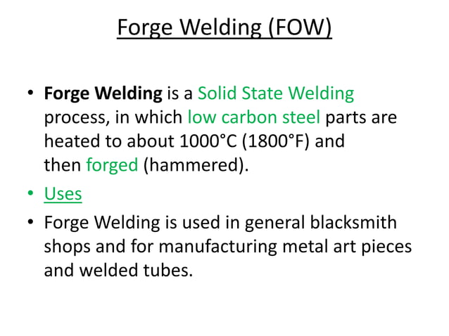 Solid state welding | PPTX