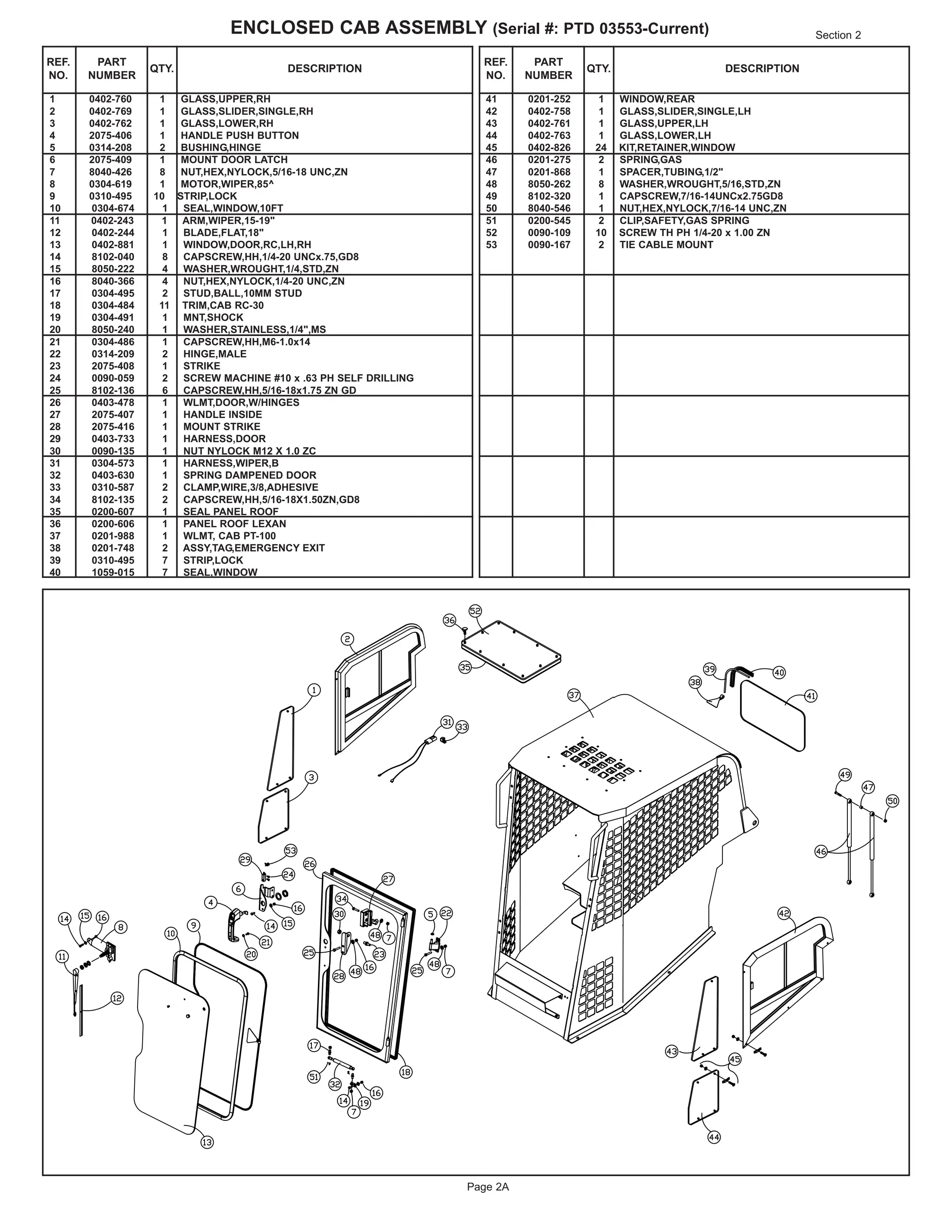 ASV Posi-Track PT-100 Track Loader Mater Parts Catalogue Manual.pdf
