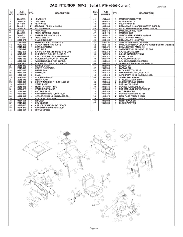 Asv posi track pt-70 track loader master parts catalogue manual | PDF