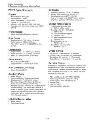 Asv posi track pt-70 track loader service repair manual | PDF