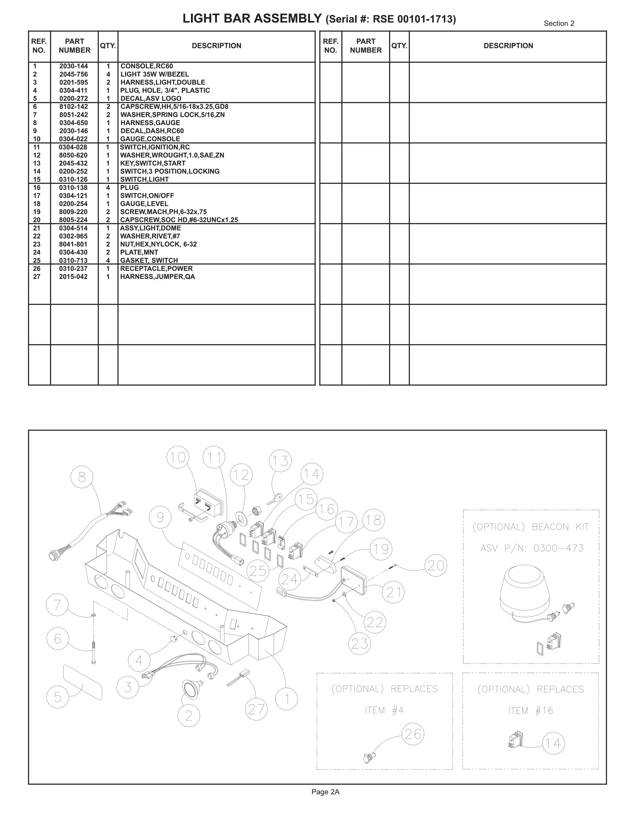 ASV Posi-Track RC-60 Track Loader Master Parts Catalogue Manual.pdf