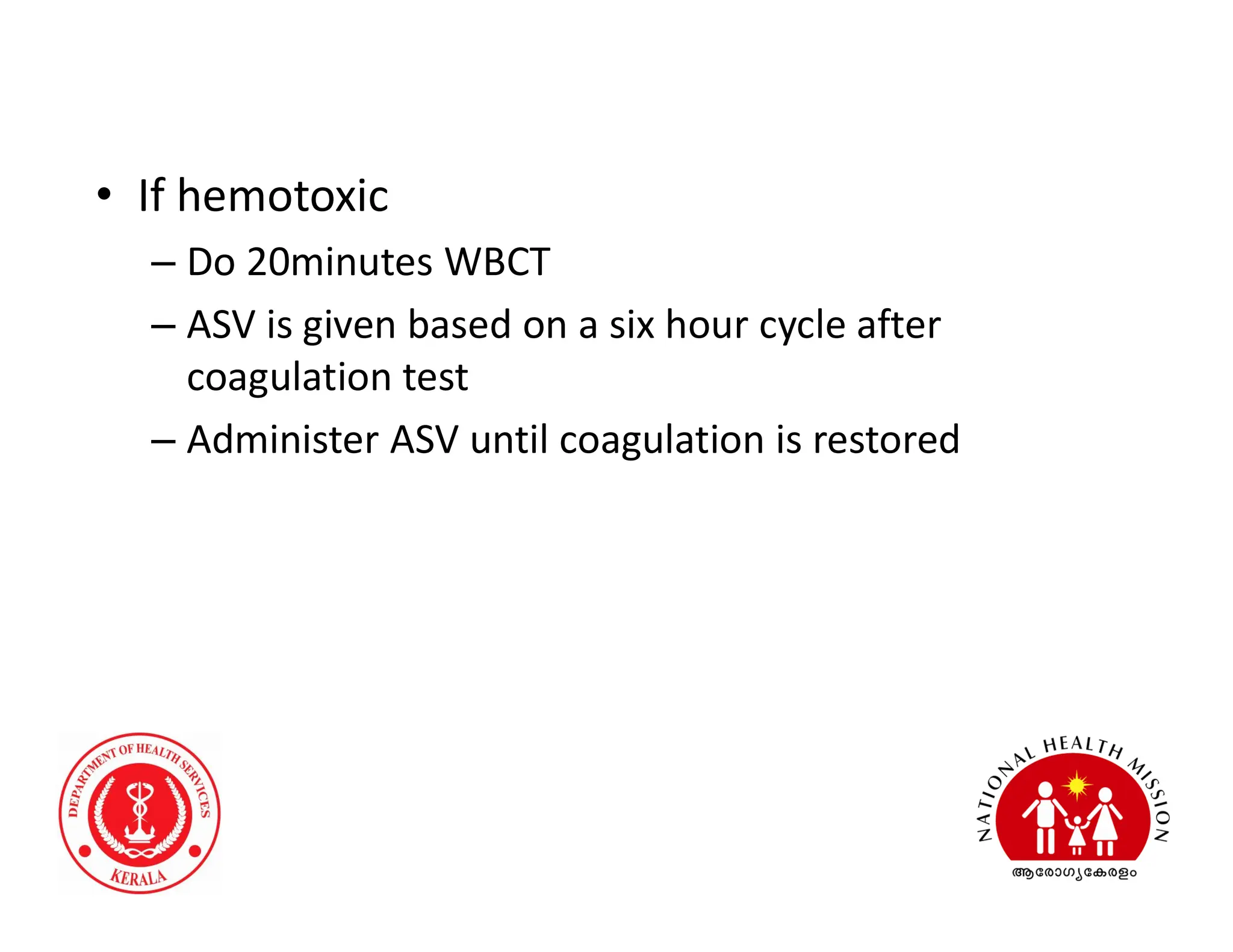 ASV PROTOCOL PPT WHO guidelines and management | PDF